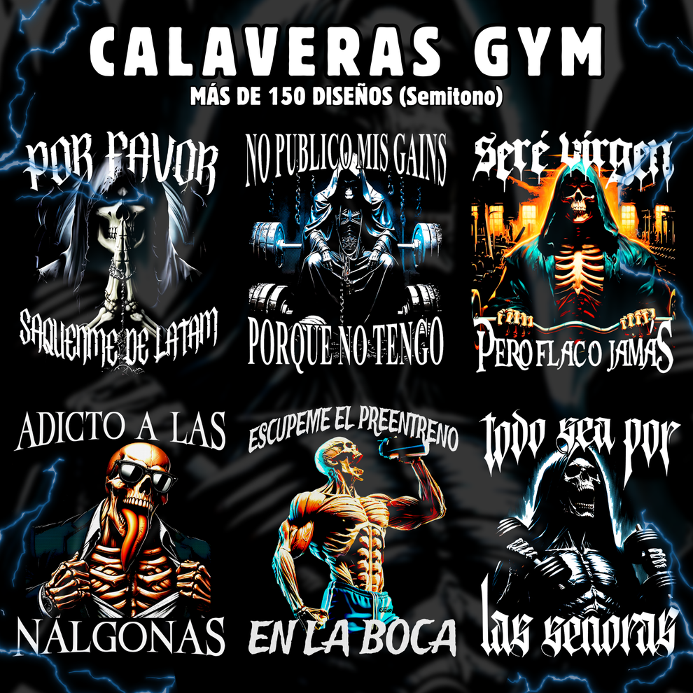 GYM - CALAVERAS MUSCULOSAS – Sublimidreams