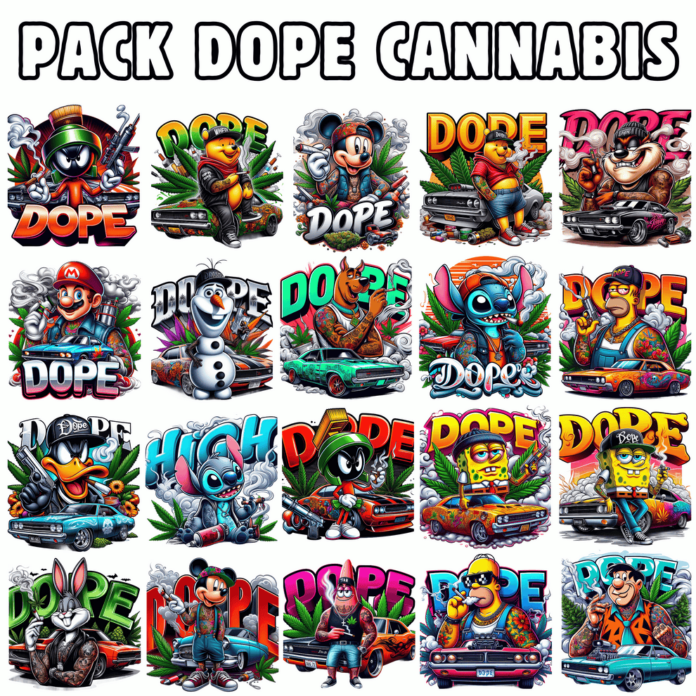PACK URBAN WEED CARTOONS – Sublimidreams