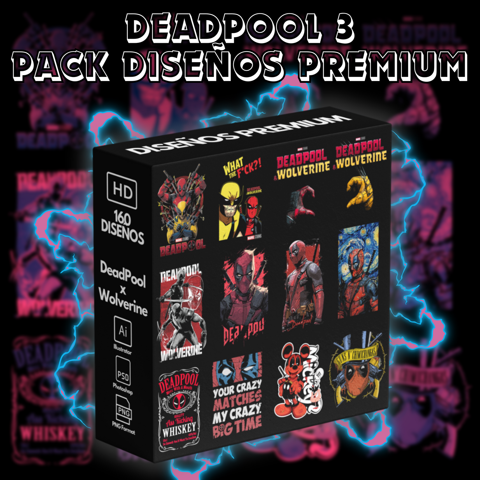 Pack Diseños DeadPool y Wolverine (Deadpool 3) – Sublimidreams